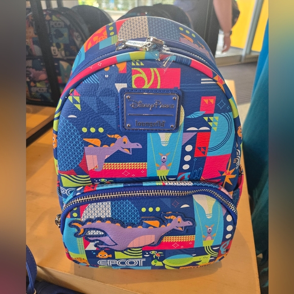 Loungefly | Bags | Disney Epcot Figment Mini Loungefly Backpack Park ...